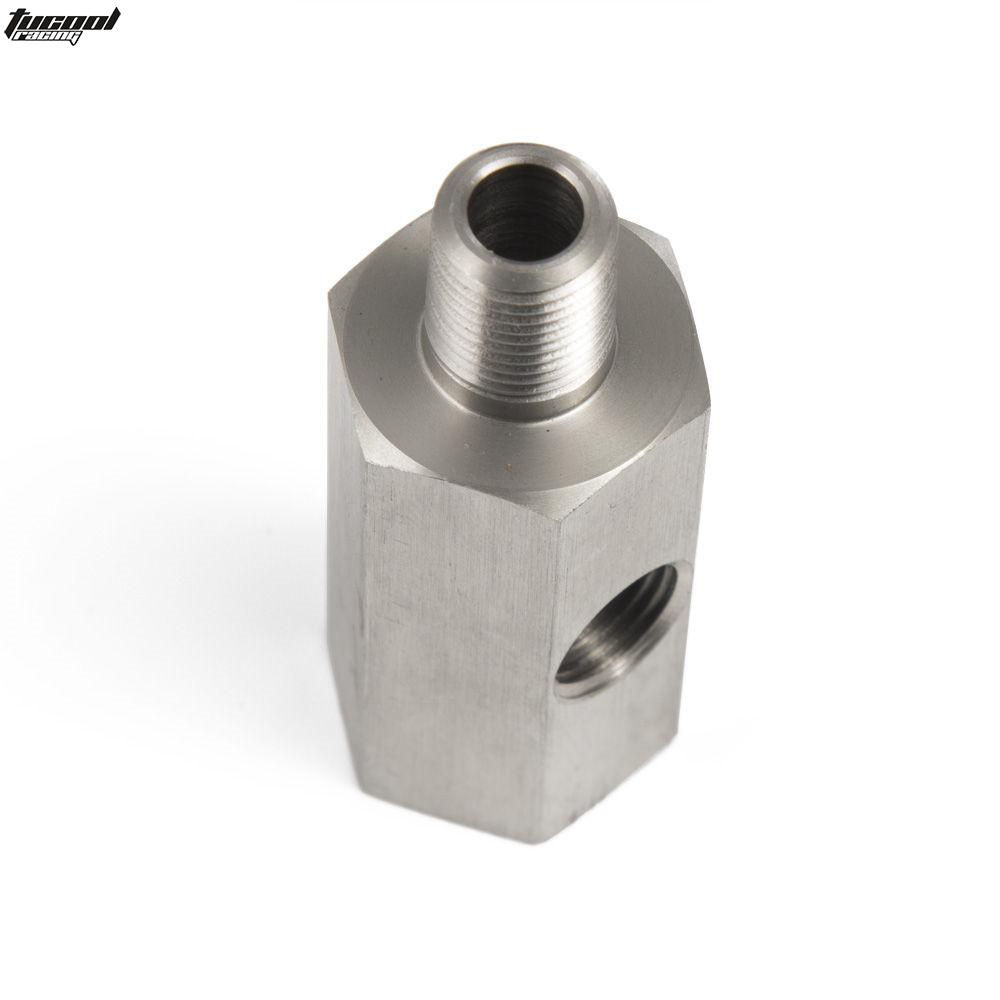 Pressure Adapter Oil Pressure Sensor Tee 1/8in NPT Female M10X1 Female ...