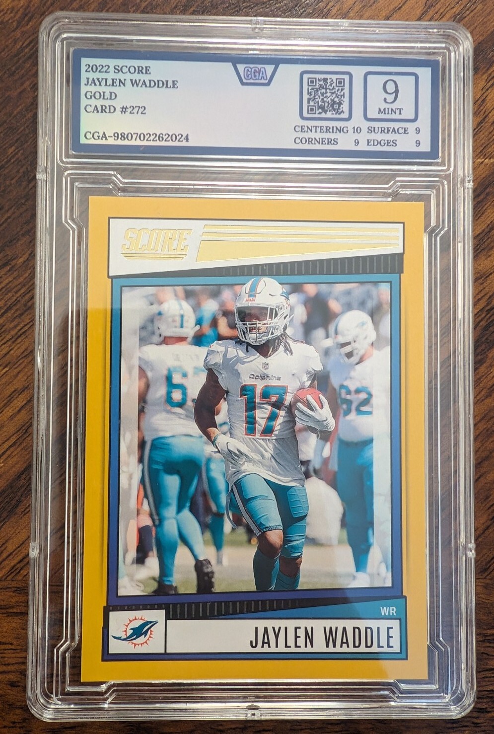 2022 Score - Jaylen Waddle #272 Gold for sale online | eBay