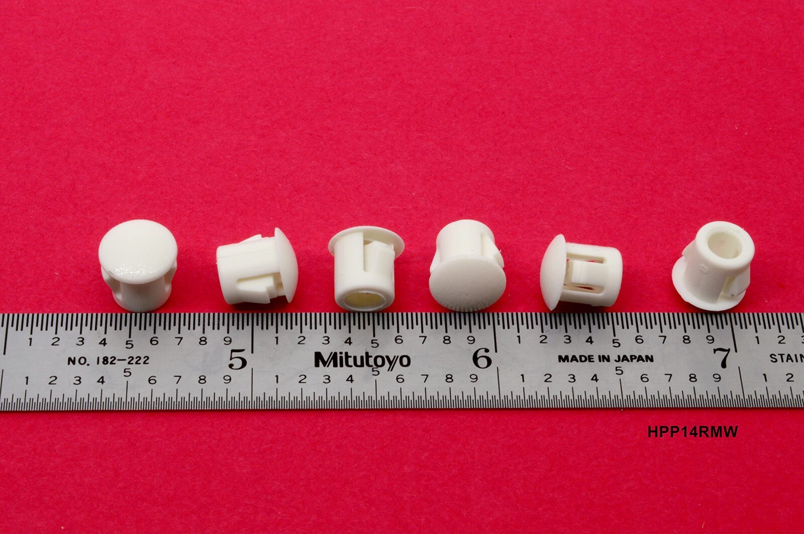 1/4" Hole Nylon Locking Panel Plugs Black/White Dome Cover 5/16" Top ...