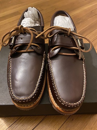 BRAND NEW! J. Crew Brown Leather Loafer Lug Sole Strap Sz 12 Polo ...