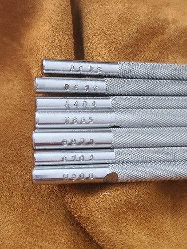 Vintage Craft Tool Leather Stamps Lot: A104, B701, B971, D617, H908 ...