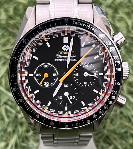 ORANGE lnc Chronograph Vintage Working Product Orange,11448 | eBay