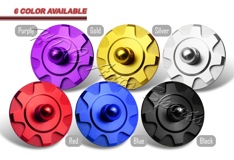 Universal JDM Red Aluminum Hardware Bonnet Racing Hood Pin Lock ...