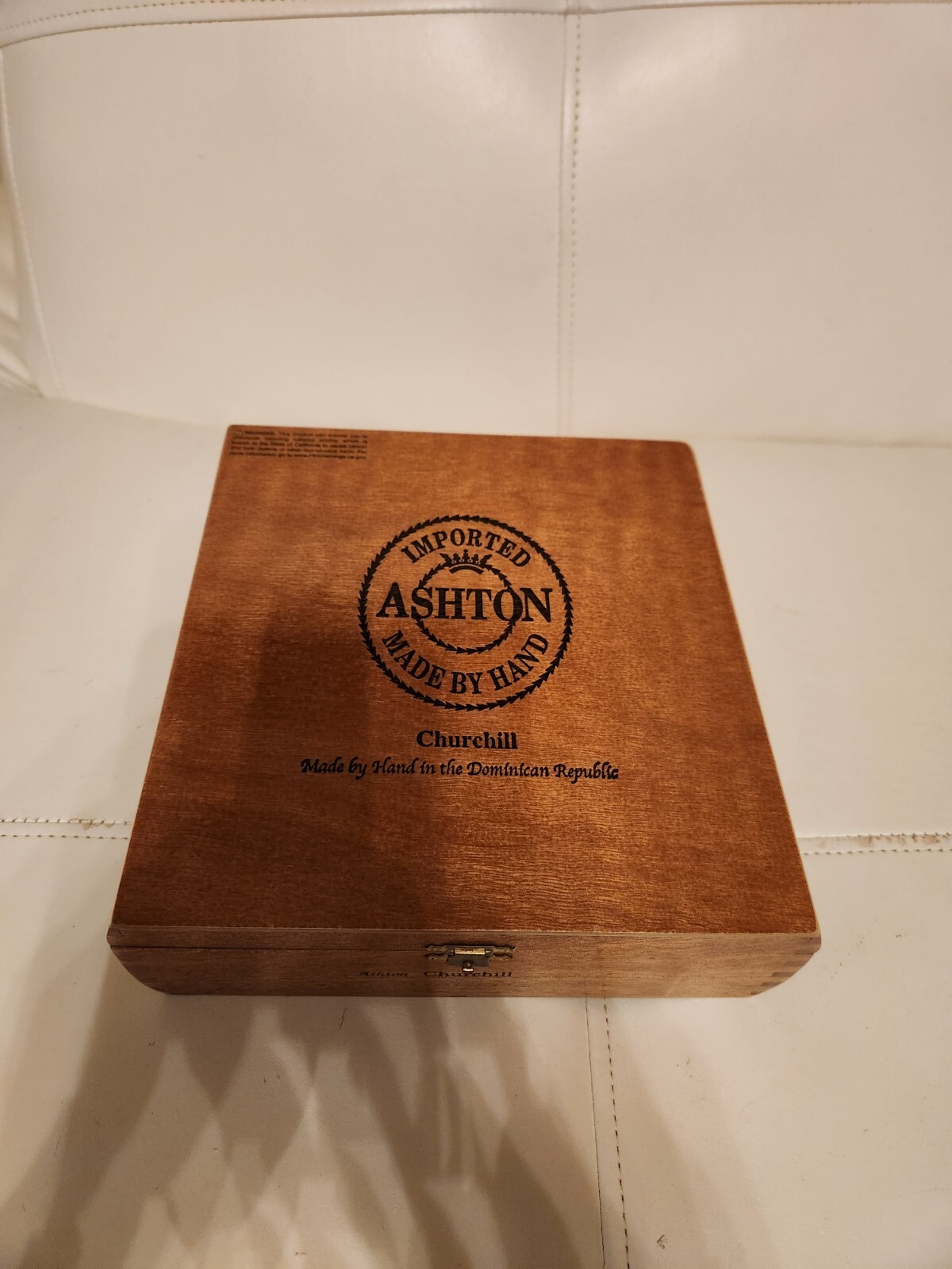 Ashton Classic Churchill Empty Wooden Cigar Box 8⅛x8¼x2½ | eBay