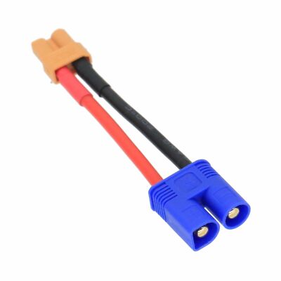 EC3 Male Plug to XT30 Female Jack cable 16AWG 5CM wire For RC Battery ...