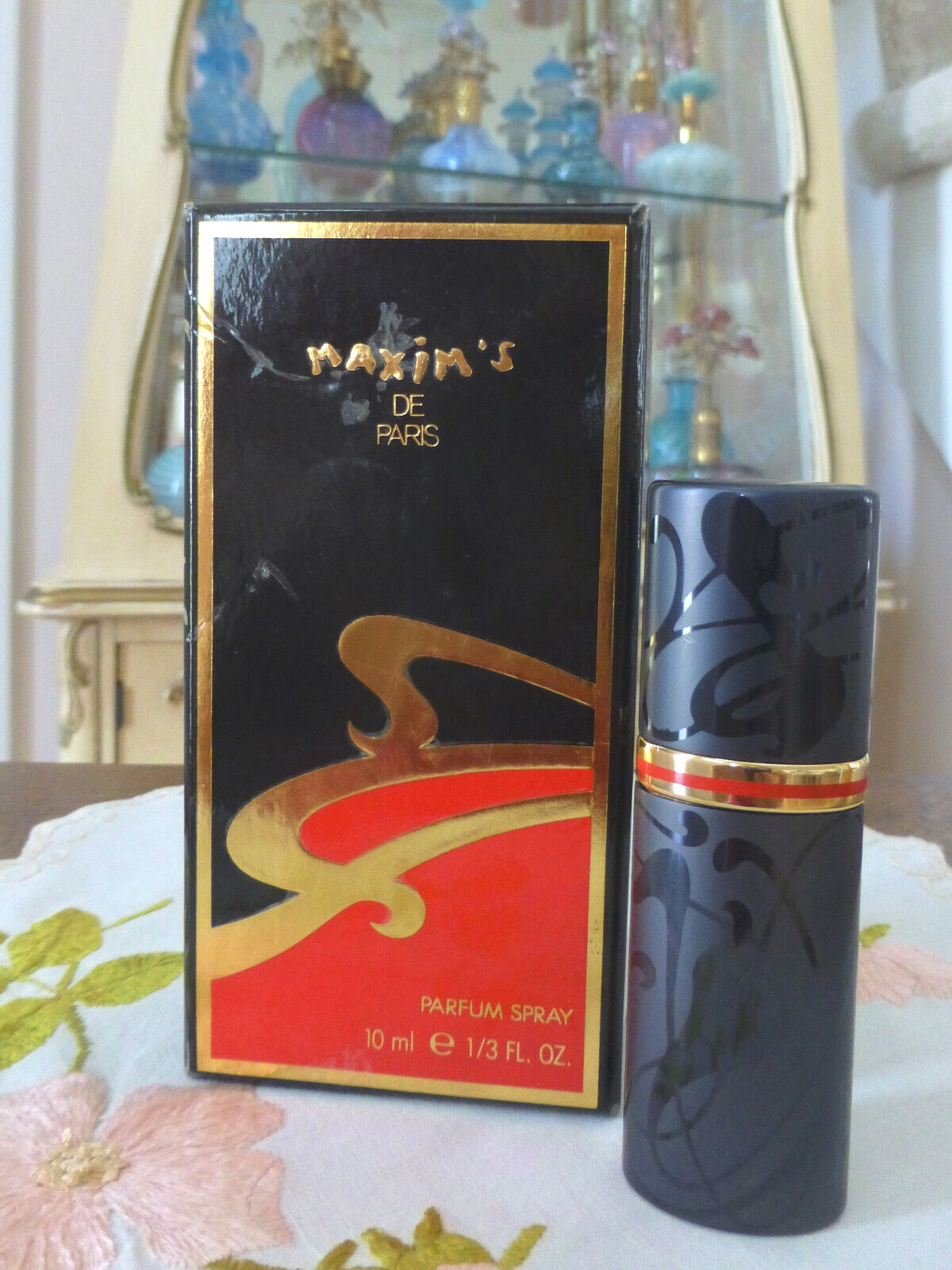 VTG 1980s Maxim’s Parfum Perfume 1/3 0.33 Oz 10ml Purse Spray Refill ...