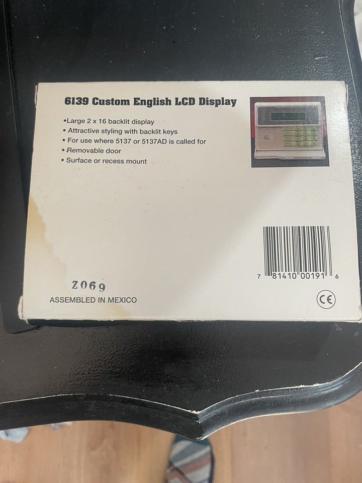 ADEMCO 6139 Vista Addressable Alpha Keypad Excellent Condition | eBay