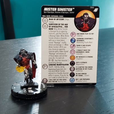 Mister Sinister #066 Xavier's X-Men School Marvel Heroclix Chase Figure ...