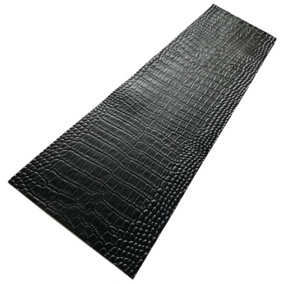 One(1) Piece Pool Cue Leather Wrap Black Crocodile Embossed Cowhide ...