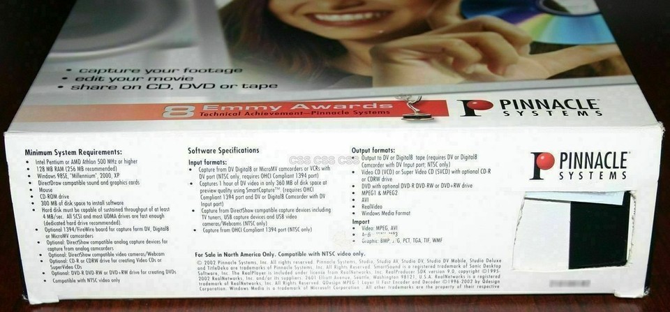 Pinnacle Studio Version 8 Professional Movie Making System Computer Software | eBay