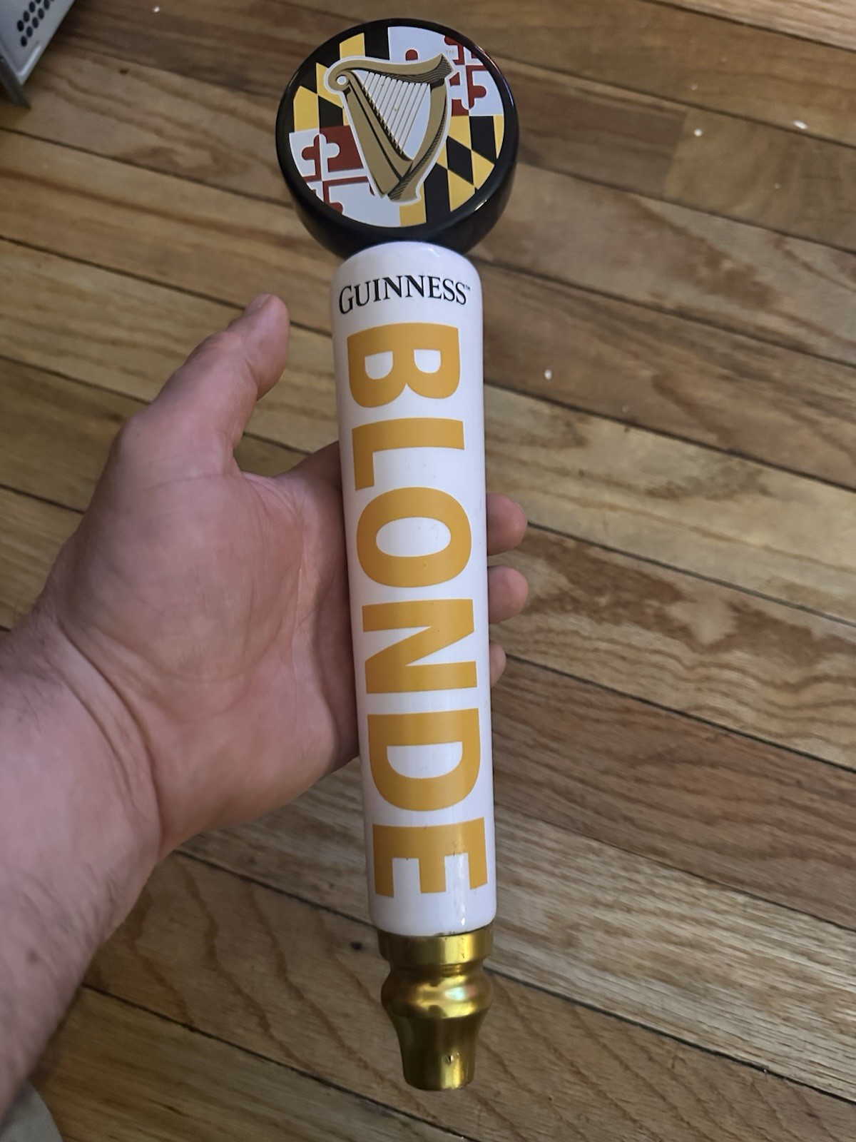 GUINNESS BLONDE AMERICAN LAGER BEER TAP HANDLE! Maryland Flag ...
