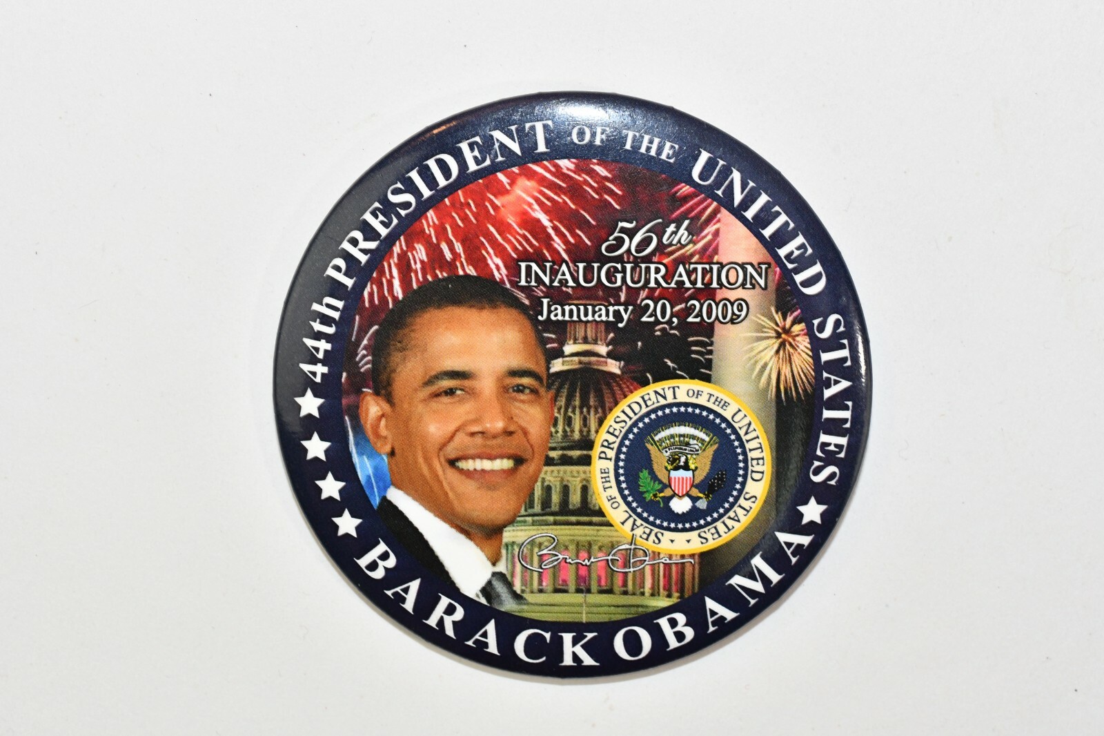 “Inauguration of Barack Obama, January 20th 2009” Political Pinback Pin ...