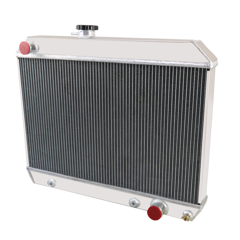 4 ROW Aluminum Radiator For 1965 1966 1967 Pontiac LeMans Tempest GTO 5 ...