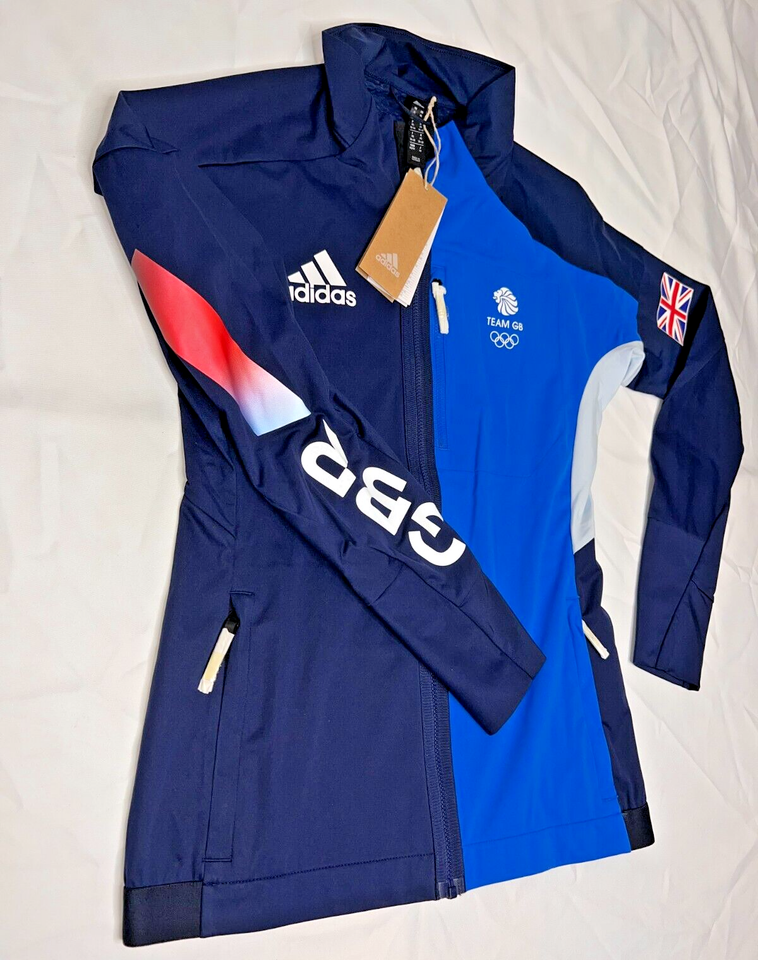 Adidas Terrex Xperior Cross-Country Ski Jacket Team GB Gym Cycling Blue ...