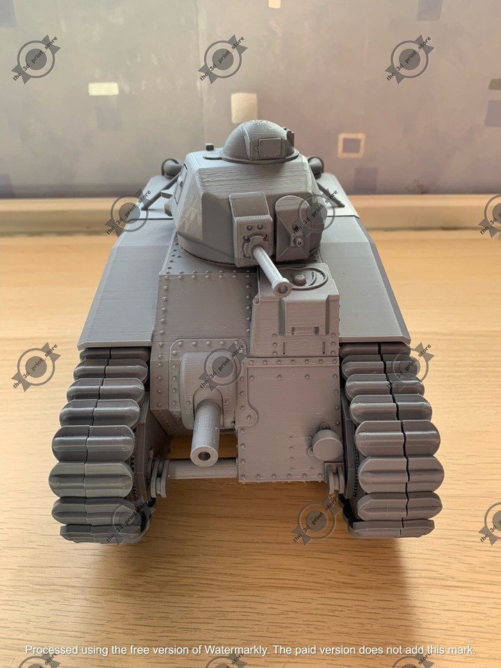 WW2 FRENCH HEAVY TANK CHAR B1 BIS, 3D PRINTED, MANY SCALES AVAILABLE | eBay
