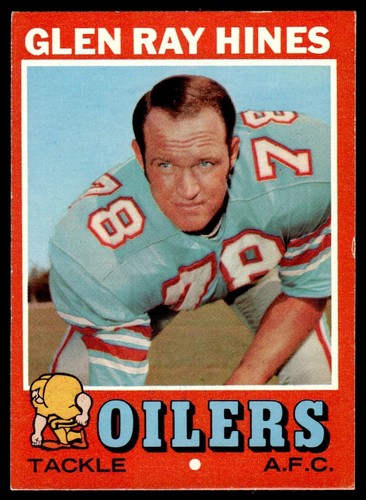 1971 TOPPS GLEN RAY HINES HOUSTON OILERS #219A | eBay