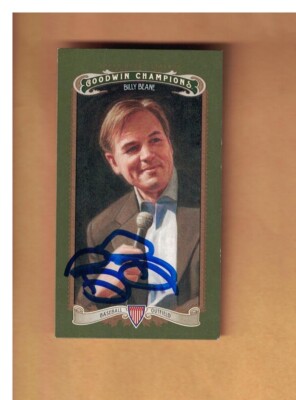 BILLY BEANE AUTOGRAPHED 2012 Upper Deck Goodwin Champions Green Mini ...