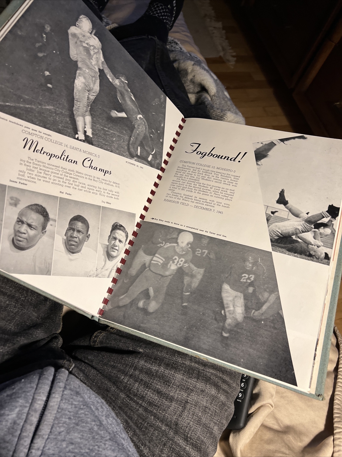 1946 Compton Darugar Joe Perry Yearbook Football NFL HOF SF 49er ...