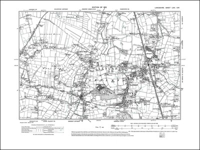 Old map of Leyland, Lancashire 1912: 69SW repro | eBay