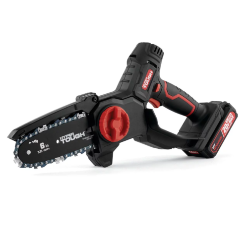 Hyper Tough 20-Volt 6-inch Mini Chainsaw with Battery and Charger Home ... Hyper Tough 20-Volt 6-inch Mini Chainsaw with Battery and Charger Home ...