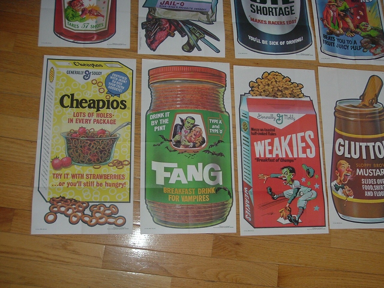 1973 Topps Wacky Packages Large Posters Full Set of 24 + Wrapper Toadal ...