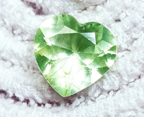 Loose Gemstone Natural Peridot Heart Shape 7.90 Ct Certified With Free ...