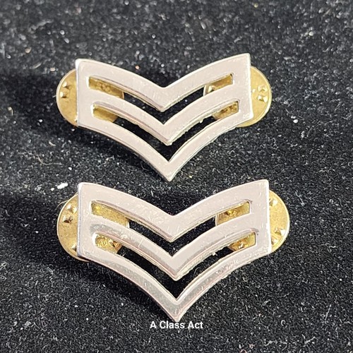 Chrome Plated 3 Bar Chevron Lapel Pins. Our T8016 | eBay