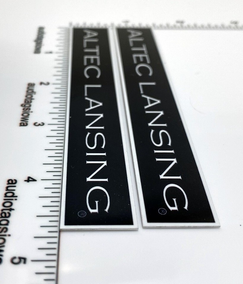 Altec Lansing Speaker Grill Badge Logo Emblem 846 886 PAIR Custom Made ...