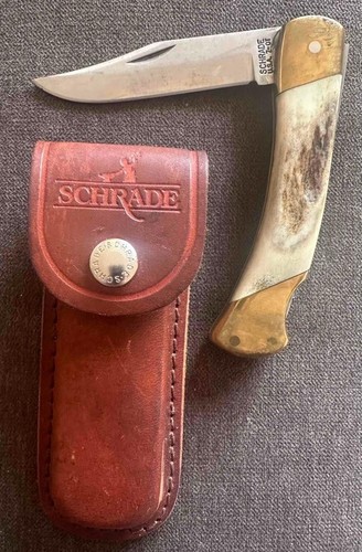 VINTAGE SCHRADE CUSTOM OLD TIMER KNIFE 7-0T STAG | eBay