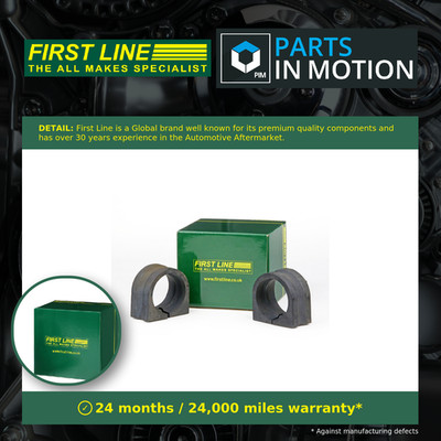 2x Anti Roll Bar Bush (pair) Front FSK7397K First Line Suspension ...