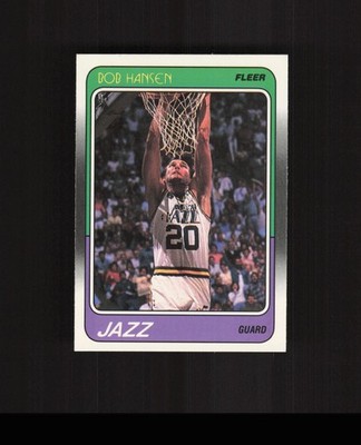 1988-89 Fleer #113 Bobby Hansen Basketball Card Utah Jazz | eBay