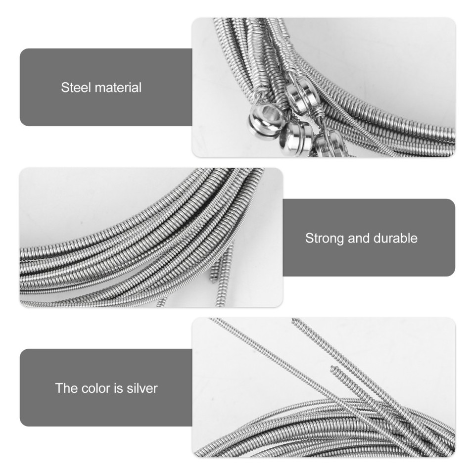 5pcs Steel Strings for 5 String Bass Guitar (Silver) Bass strings | eBay