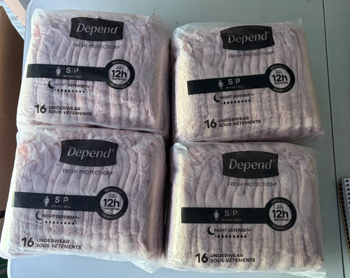 Depend Night Defense Adult Incontinence Underwear for Women Small 64 ...