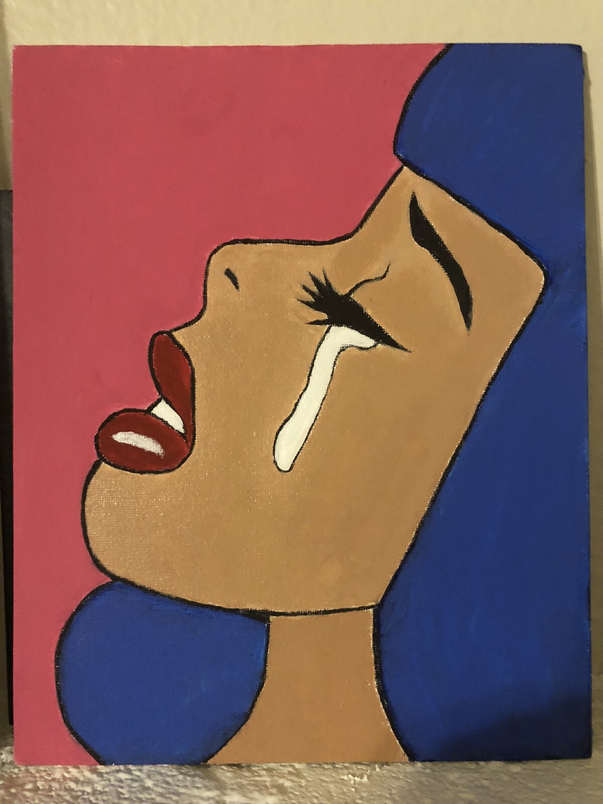 Woman Crying Painting
