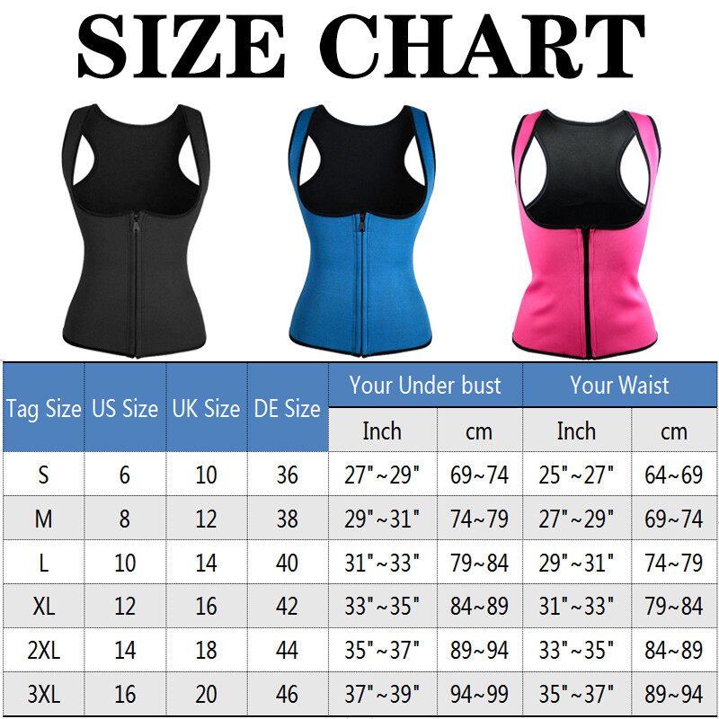 Women Fajas Colombianas Reductoras Sauna Vest Abdomen Sweat Tops Body ...