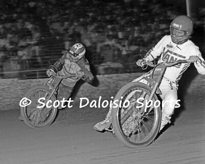 1981 Steve Bast Jim The Animal Fishback 8 X 10 IMS Speedway Motorcycle ...
