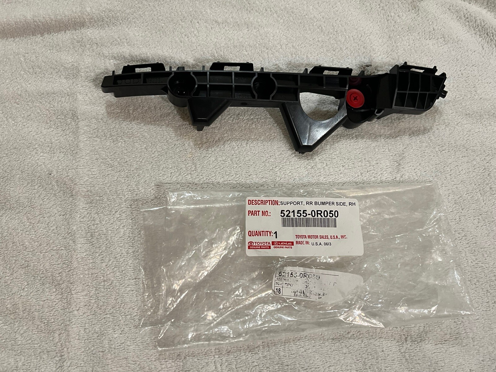 Genuine OEM Toyota 52155-0R050 Passenger Rear Bumper Support 2016-2018 ...