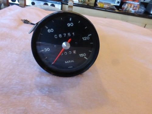 Porsche 911 VDO Speedometer Gauge 1968-1969 Black Face 150mph 901.741 ...