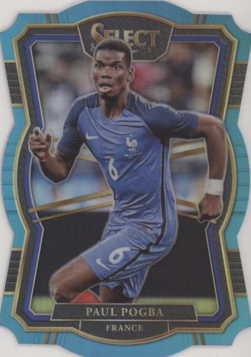 2017-18 Panini Select - Mezzanine Die-Cut Paul Pogba #166 Light Blue ...