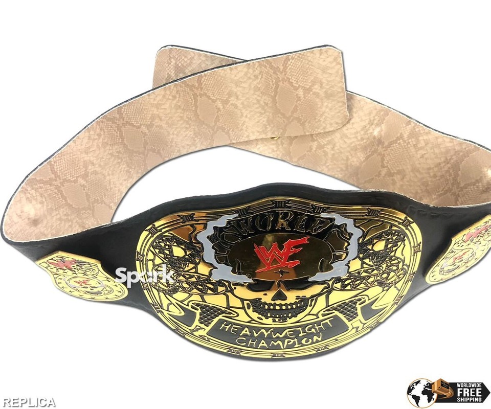 Smoking Skull World Heavyweight Champion Title Replica Stone Cold Belt ...