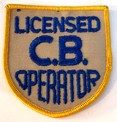Retro Licensed CB Operator Convey Era Trucker Blue Patch New NOS 1970s ...