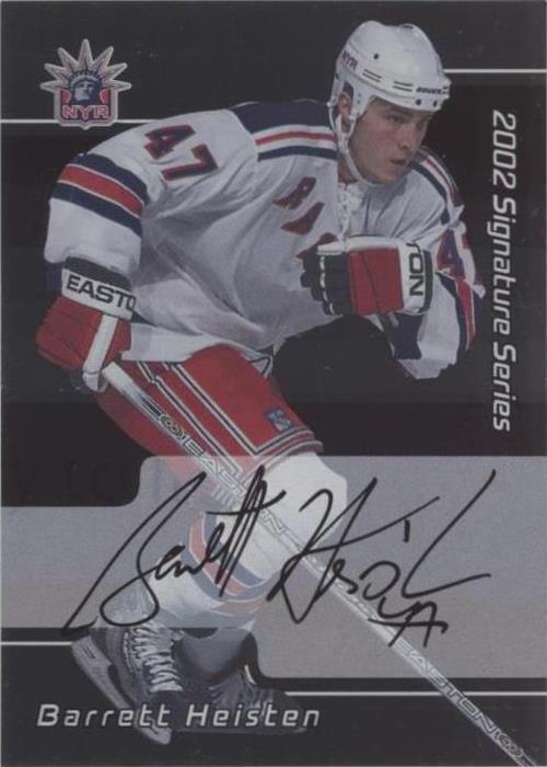 2001-02 In the Game Be A Player Signature Series - Barrett Heisten #218 ...