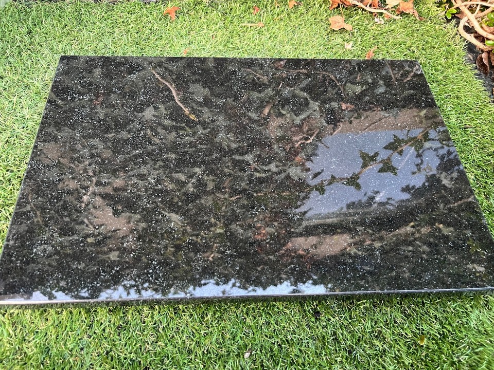 Black or Grey Polished Granite Plaque or Base for Memorial Blank No ...