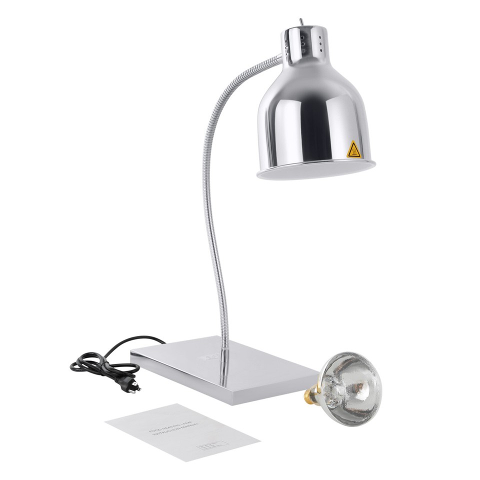 Food Heat Lamp Food Warming Light 360° Rotating Food Warming Lamp ...