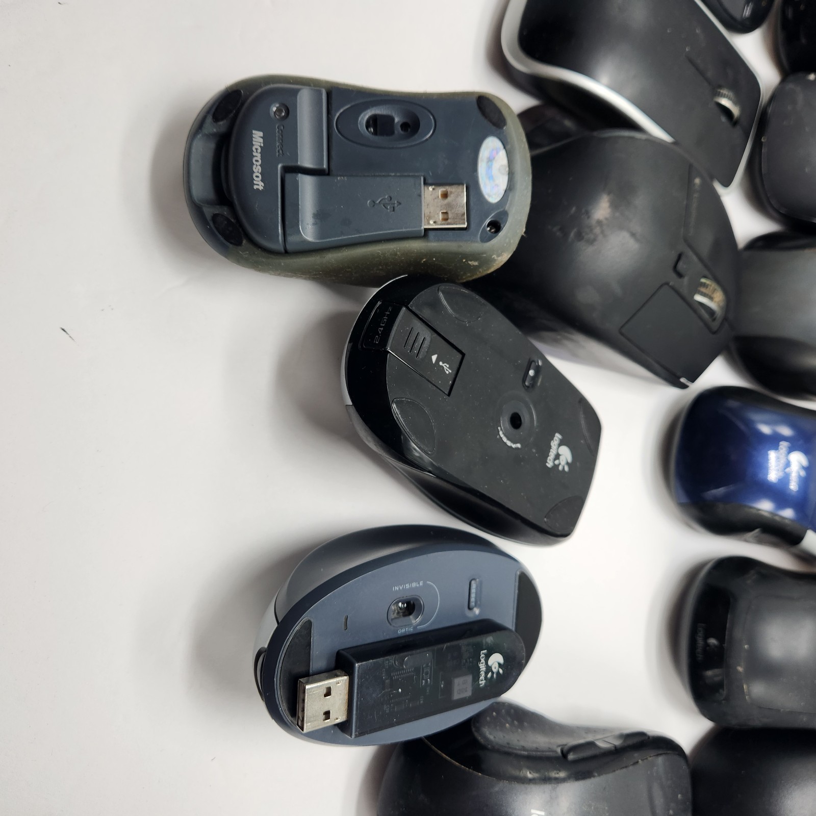 Wireless Computer Mouse Lot Of 35 Mice No USB Dongles Logitech ...