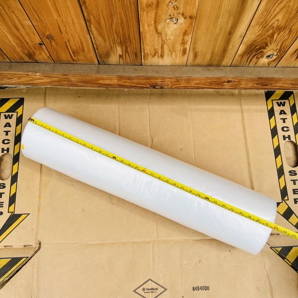 Clear Plastic Sheeting Roll 32" Wide x 80" Length LDPE Poly Film Wrap ...