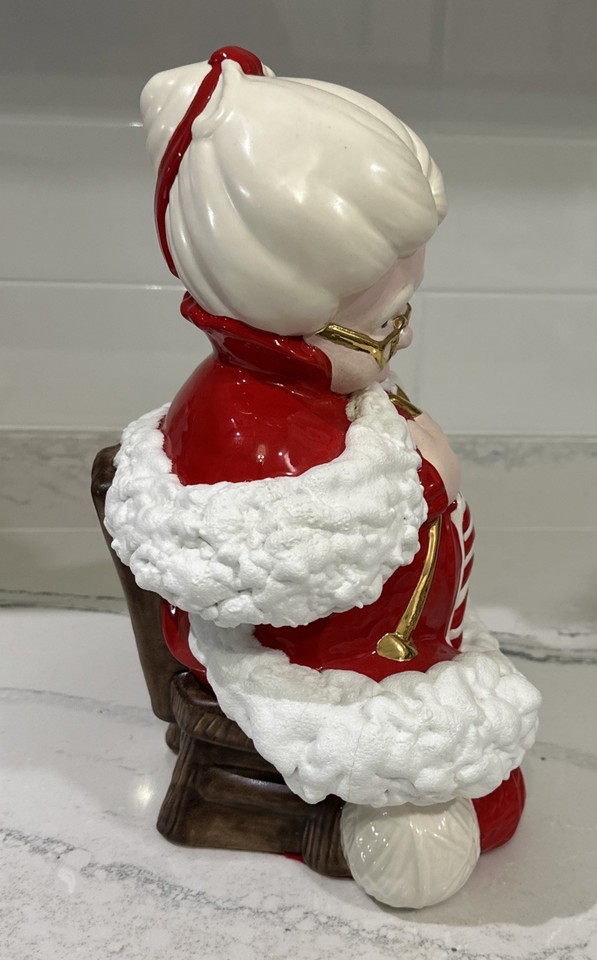 Vintage Mr & Mrs Santa Claus Atlantic Mold Ceramic Figures 14" Large ...