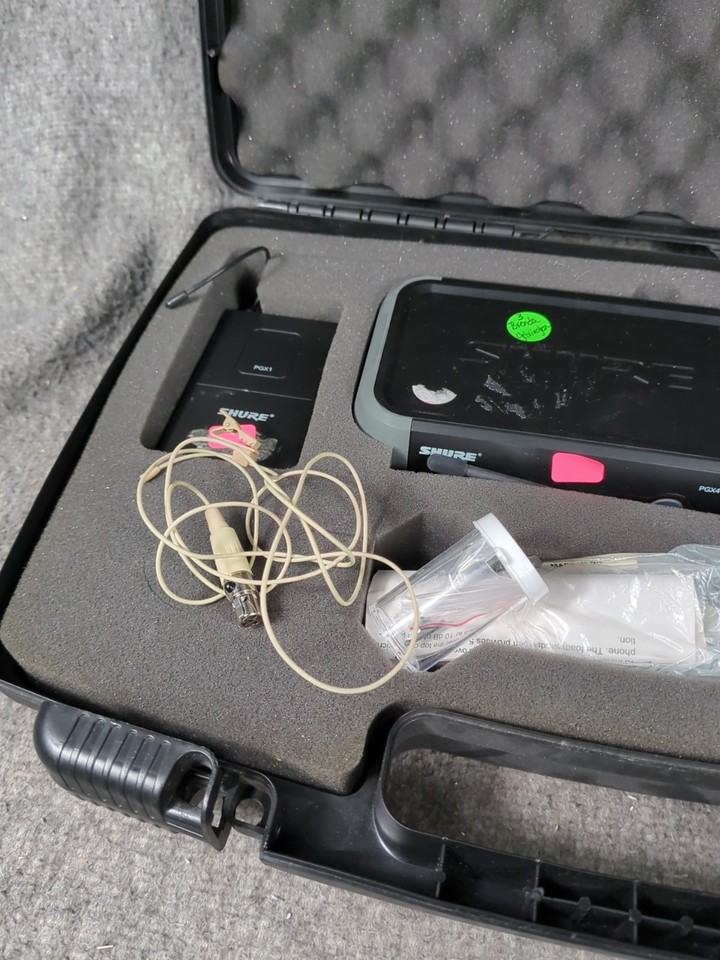 SHURE PGX4 WIRELESS SYSTEM + PGX1 Body Pack And Lavalier | eBay