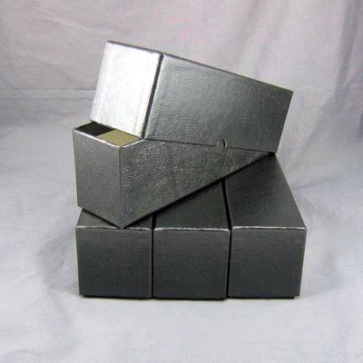 4 Black Cardboard Coin Slab Single Row Storage Boxes for NGC PCGS ...