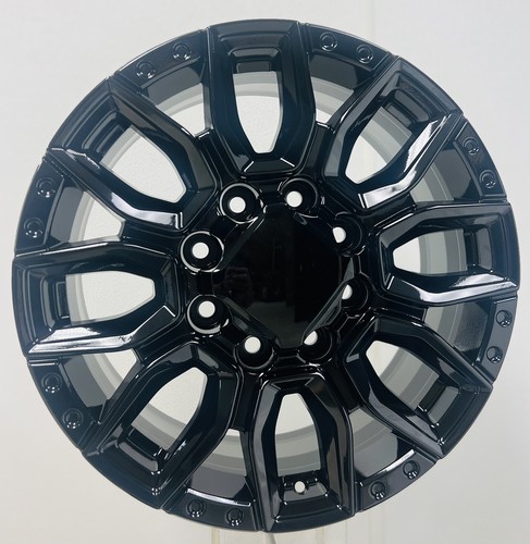 2011-2024 Chevy Silverado 2500 3500 Gloss Black Aluminum 20" 8 Lug ...